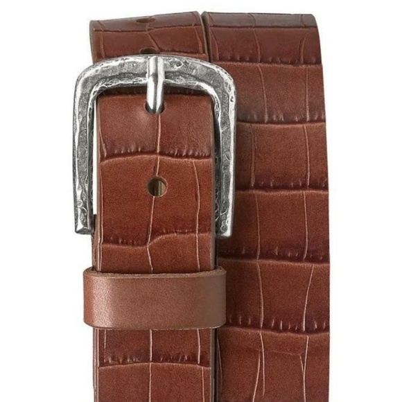HS Trask | Accessories | 2 Trask Rex Croc Embossed Scotch Leather Belt ...